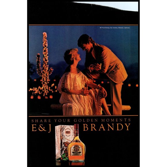 E&J Brandy | Art | 982 Ej Brandy Vintage Print Ad Desert Cactus ...